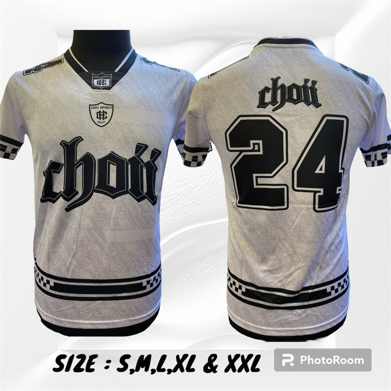 Choii Football Jersey 2024 Baju Putih Budak Lelaki Perempuan Football ...