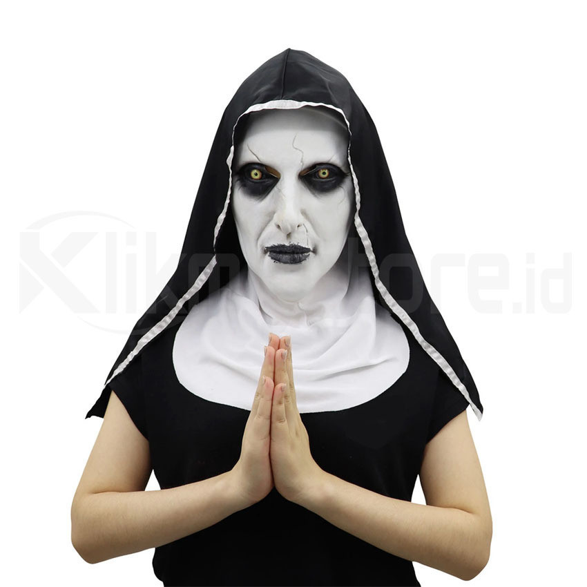 Valak Mask The Nun Latex Horror Spooky Scary Mask Halloween Party ...