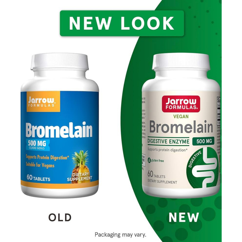 Ready Stocks Bromelain 1000 GDU, 60 Tablets, 100% Vegetarian, Healthy ...