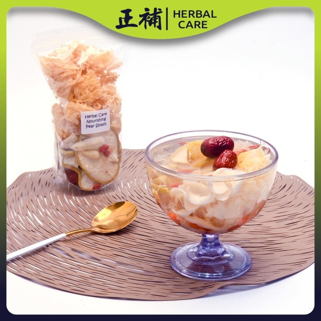 Herbal Care Nourishing Pear Splash Dessert 雪耳百合雪梨干红枣枸杞 糖水 pencuci mulut ...