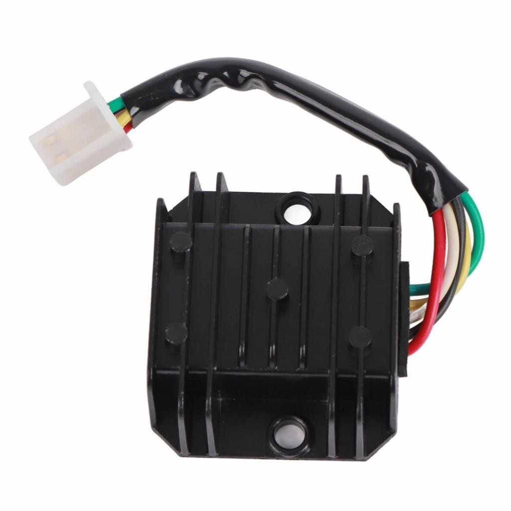 Haijiemall Voltage Regulator 5 Pin Wire Rectifier for Motorbike ...