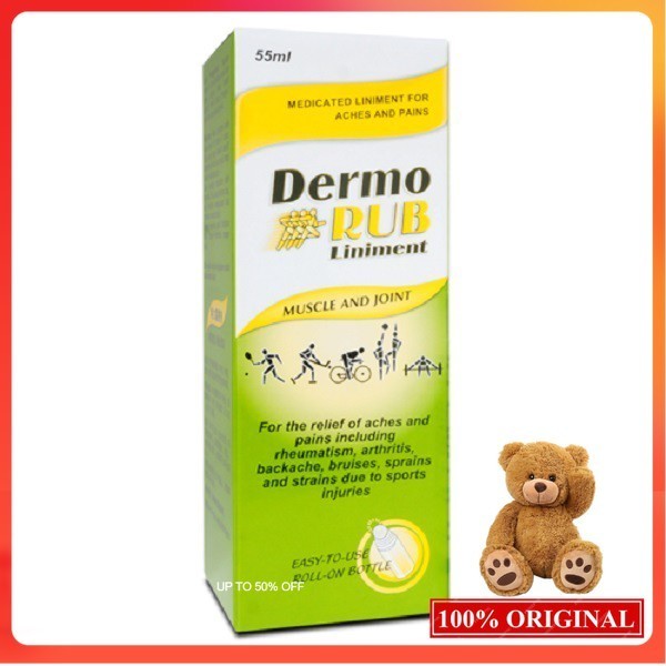 Dermo Rub Liniment Roll on (55ml) [READY STOCK!! FAST SHIPPING ...
