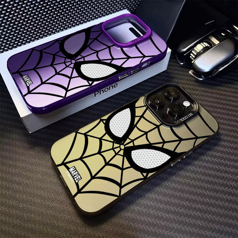 Spider Man Mask Pattern Phone Case Compatible for IPhone 13 15 12 11 14 ...