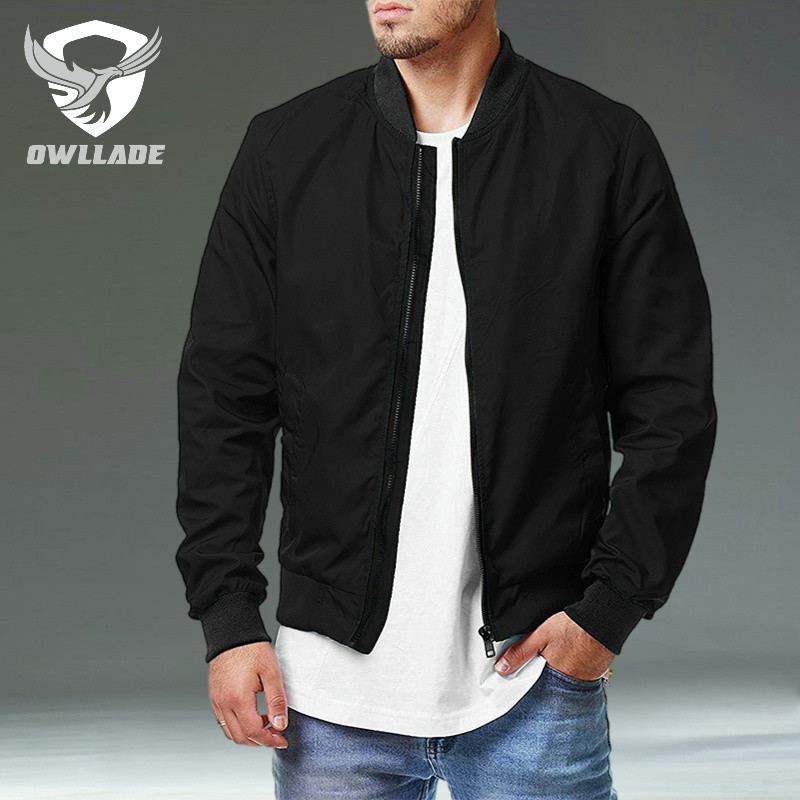 EAGLADE Bomber Casual Jacket for Men W8568 in Black Waterproof | Shopee Malaysia