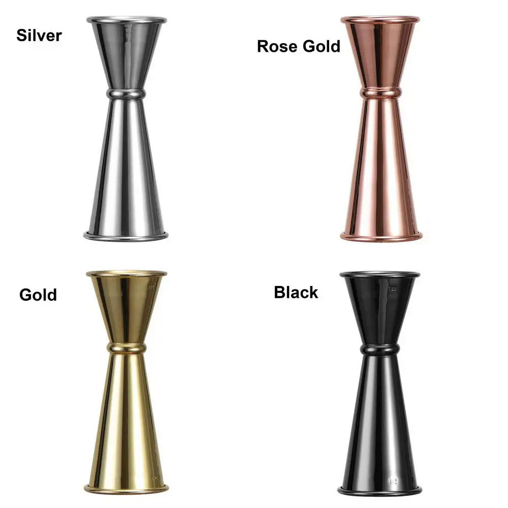 1PC Double Cocktail Jigger Dual Design with Measurements Scale Inside ...
