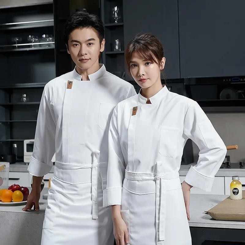 Short Sleeved Restaurant Kitchen Uniform for Women, Chef Work Uniform ...