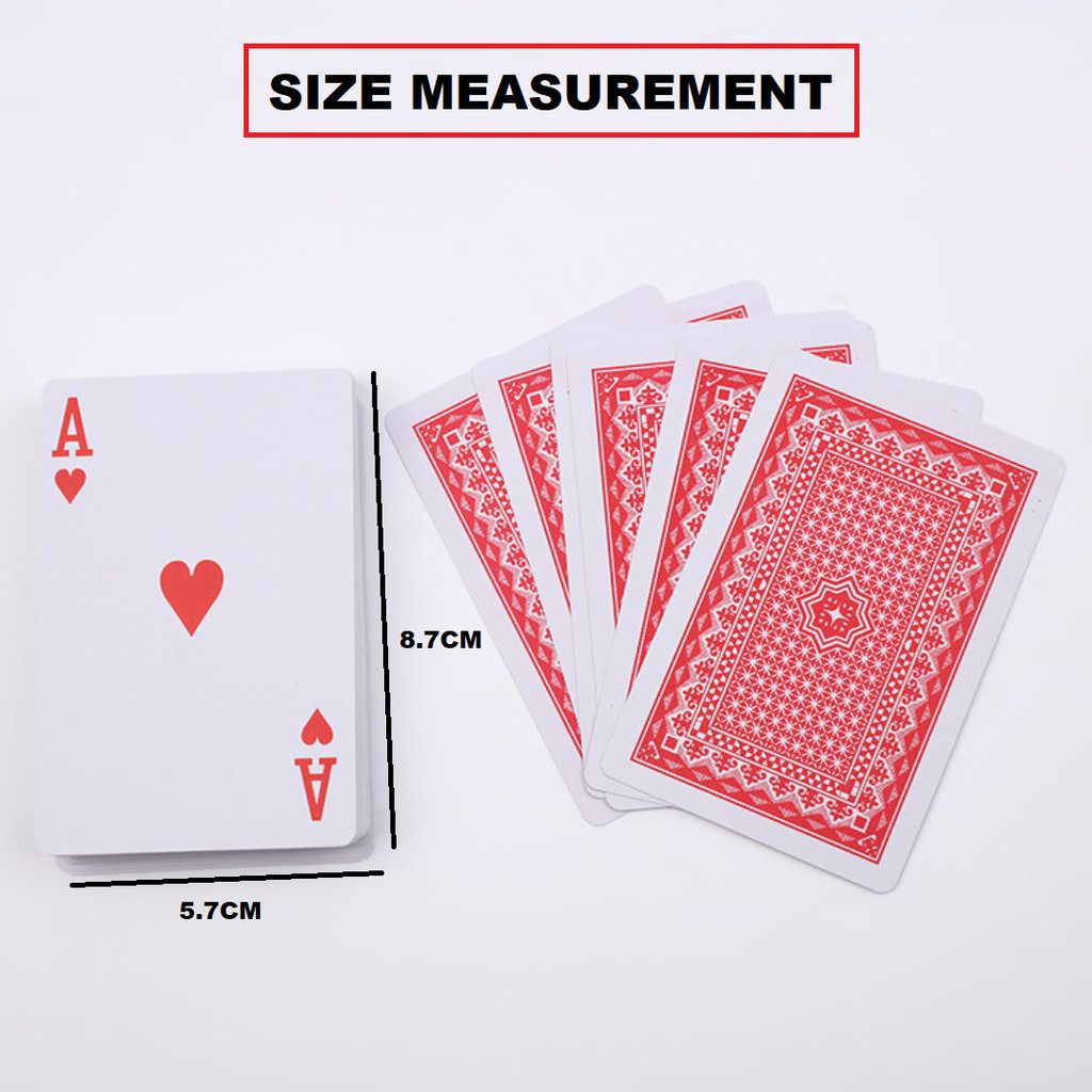 Playing Cards 100% Plastic Poker Card Washable Kad Poker Plastik Cantik ...
