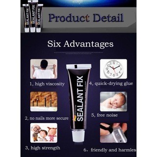 Sealant Fix Strong Glue Adhesive Polymer Sticky Metal Glass (12g ...