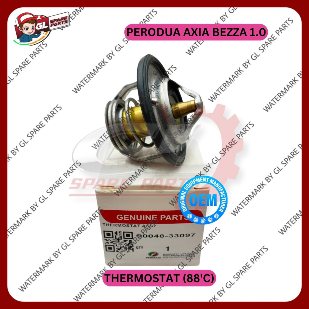 THERMOSTAT (88'C) PERODUA AXIA BEZZA 1.0 (90048-33097) | Shopee Malaysia
