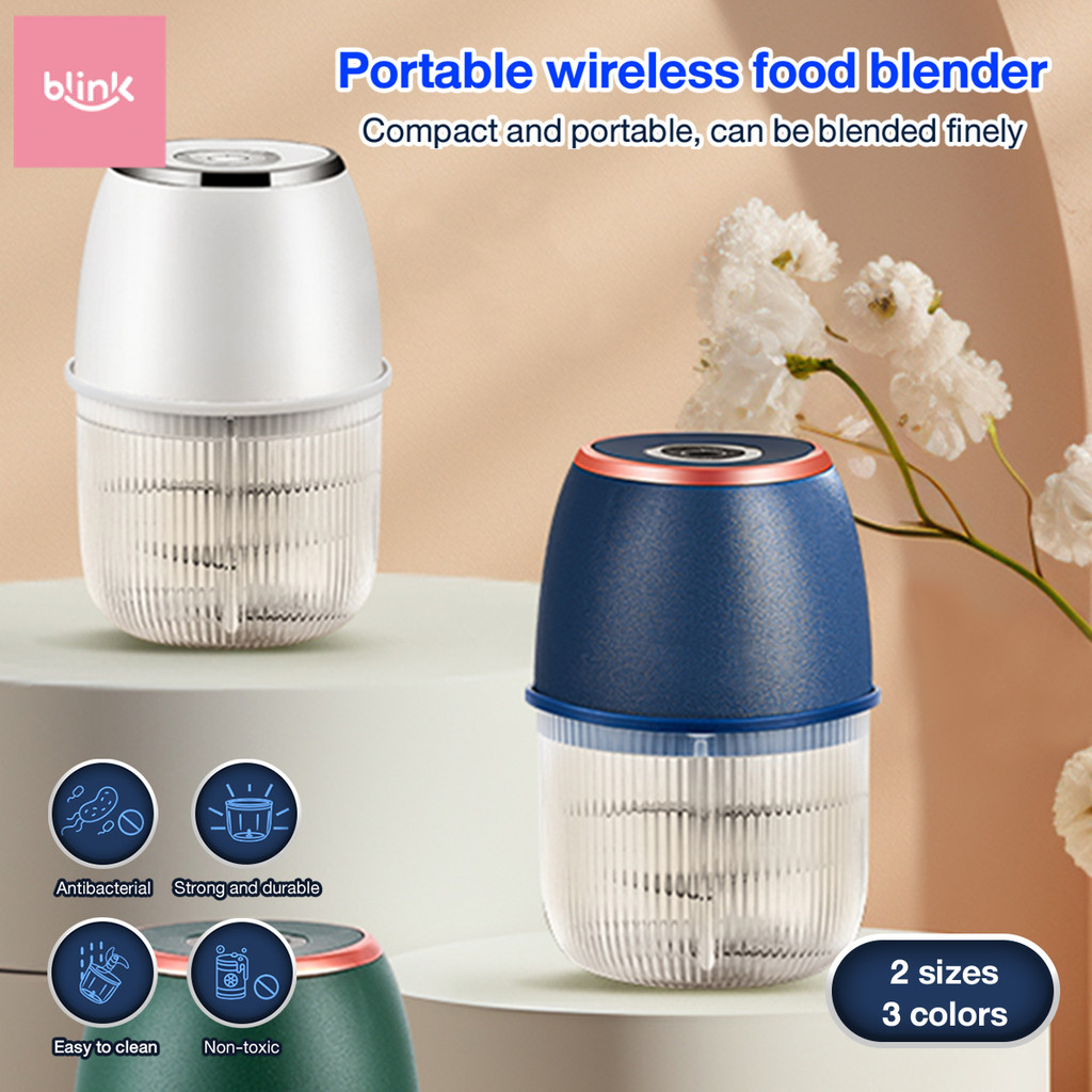 300ml/350ml Rechargeable Mini Blender Spin Chopper Grinder Mixer Mincer ...