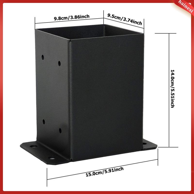 2pcs Post Base Post Base Bracket Post Anchor Base Fence Post Base Heavy ...