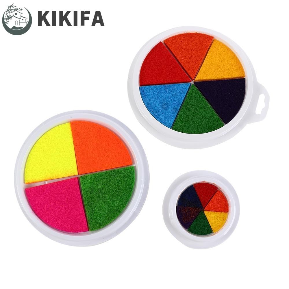 KIKIFA Paint Ink Pad Creative Baby Toys Non-toxic Card Making for Child ...