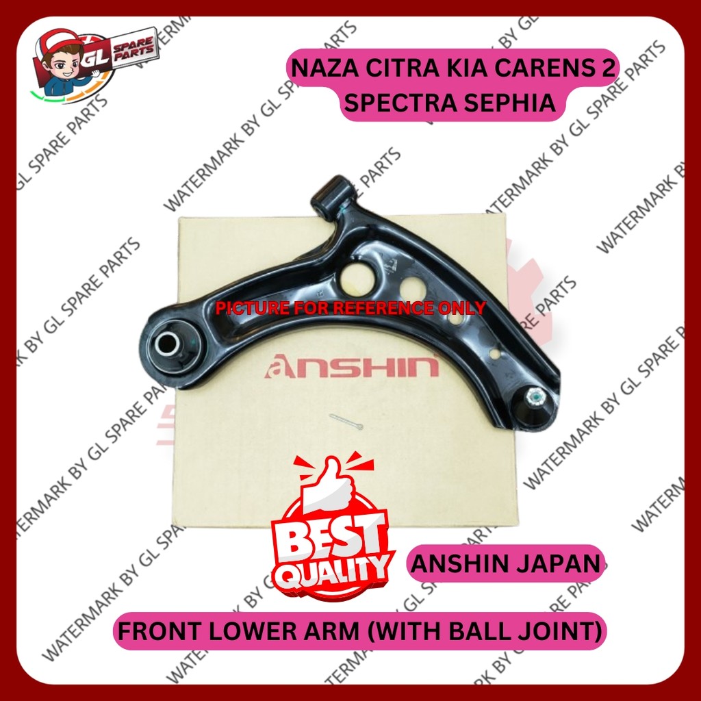 (ANSHIN JAPAN) FRONT LOWER ARM KIA SPECTRA SEPHIA CARENS 2 NAZA CITRA ...