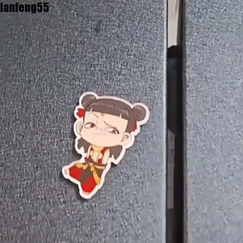 LANFENG Nezha Refrigerator Magnets, Chinese Style Aobing Bronze Barrier ...