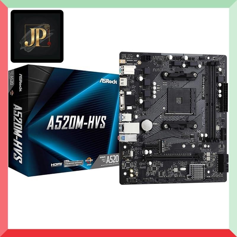 ASRock AMD A520 AM4 Micro ATX DDR4 Motherboard | Shopee Malaysia