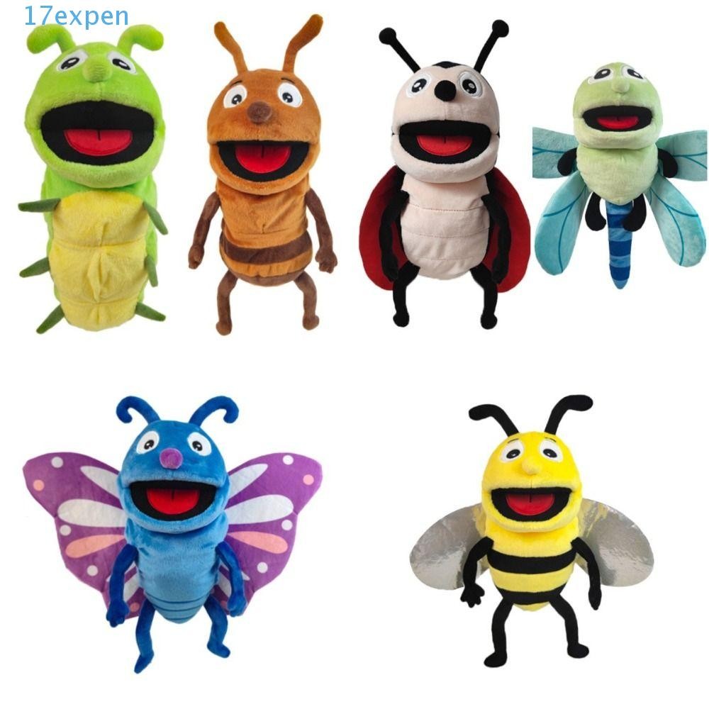 EXPEN Plush Dragonflies Hand Puppet, Sensory Toys Plush Bees Animal Insect Hand Puppet, Animals ...