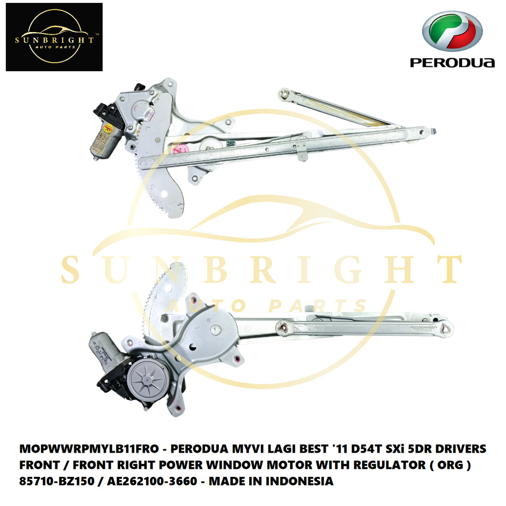PERODUA MYVI LAGI BEST '11 D54T SXi 5DR DRIVERS FRONT /FRONT RIGHT ...