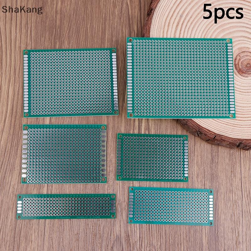 SKMY 5pcs PCB Prototype Breadboard 2x8 3x7 4x6 5x7 6x8 7x9cm Double ...
