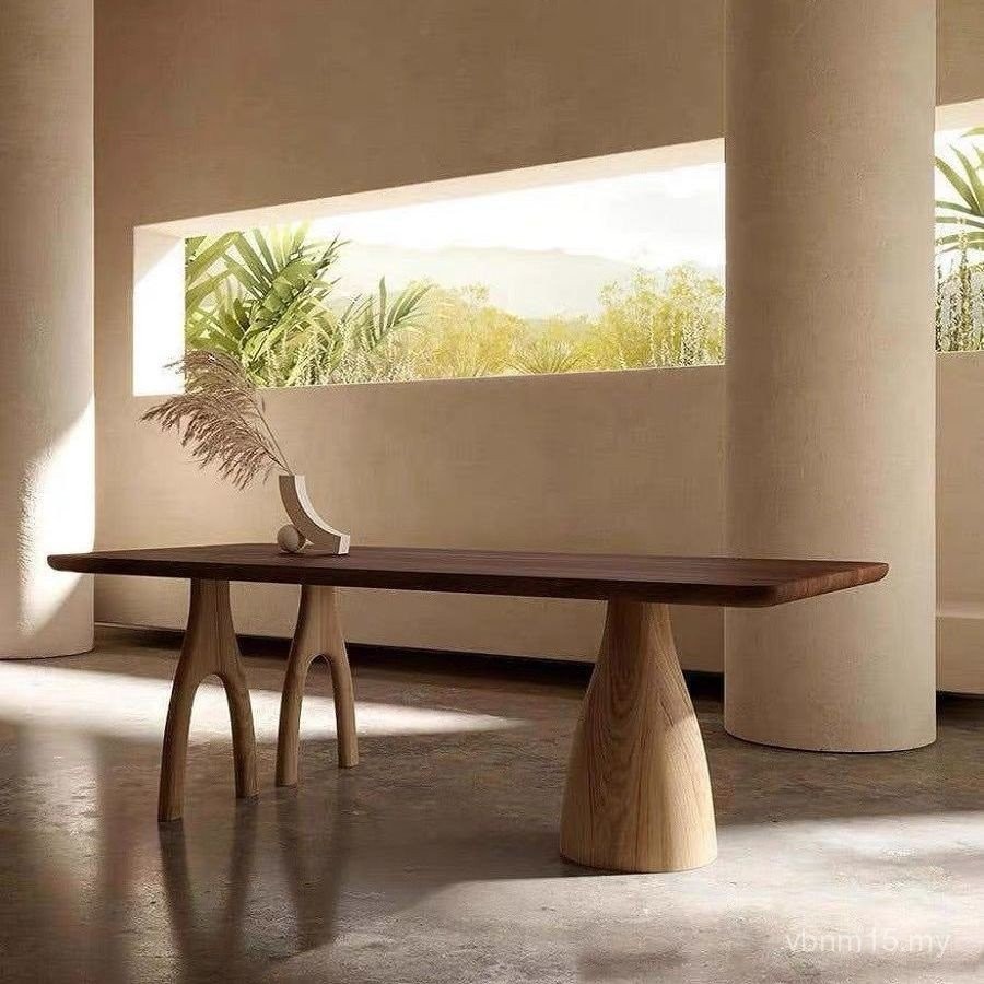 Nordic Solid Wood Simple Conference Long Table Design Workbench ...