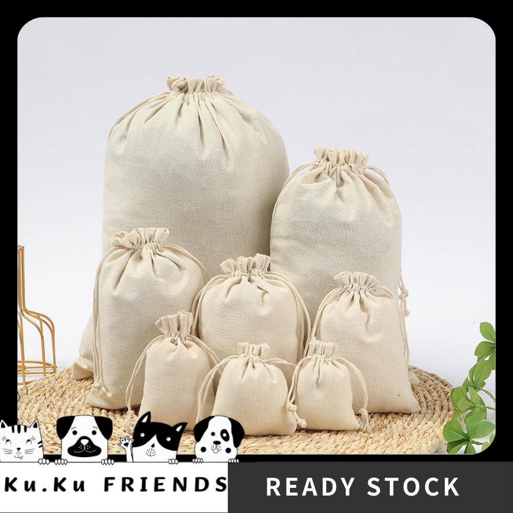 Doorgift Drawstring Bag Jewelry Bag Party Souvenirs Organizer Cotton ...