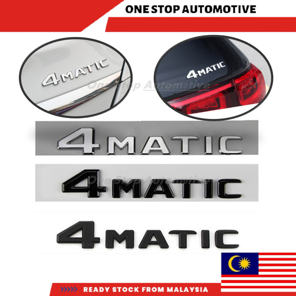MERCEDES BENZ 4 MATIC 3D ABS Logo AMG Line Emblem Rear Tail Trunk ...