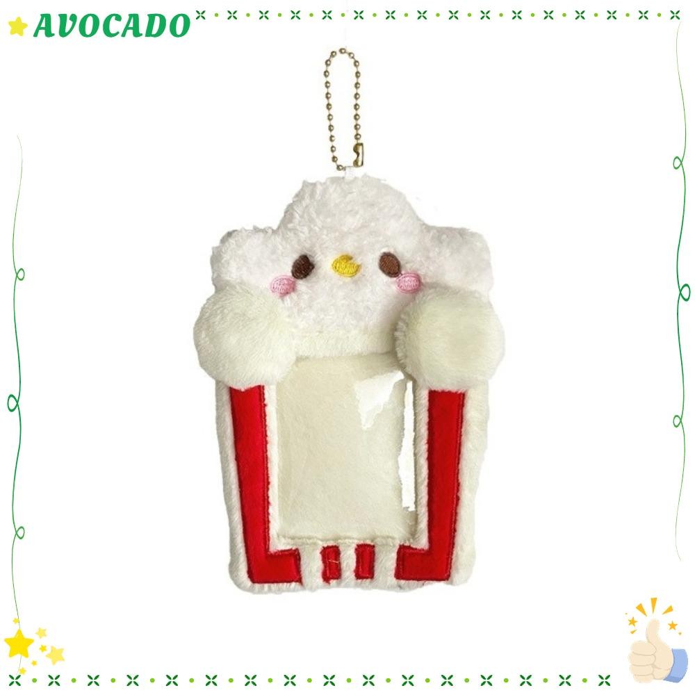 AVOCADD Plush Photocard Holder, Photo Frame Popcorn Shape Plush ...