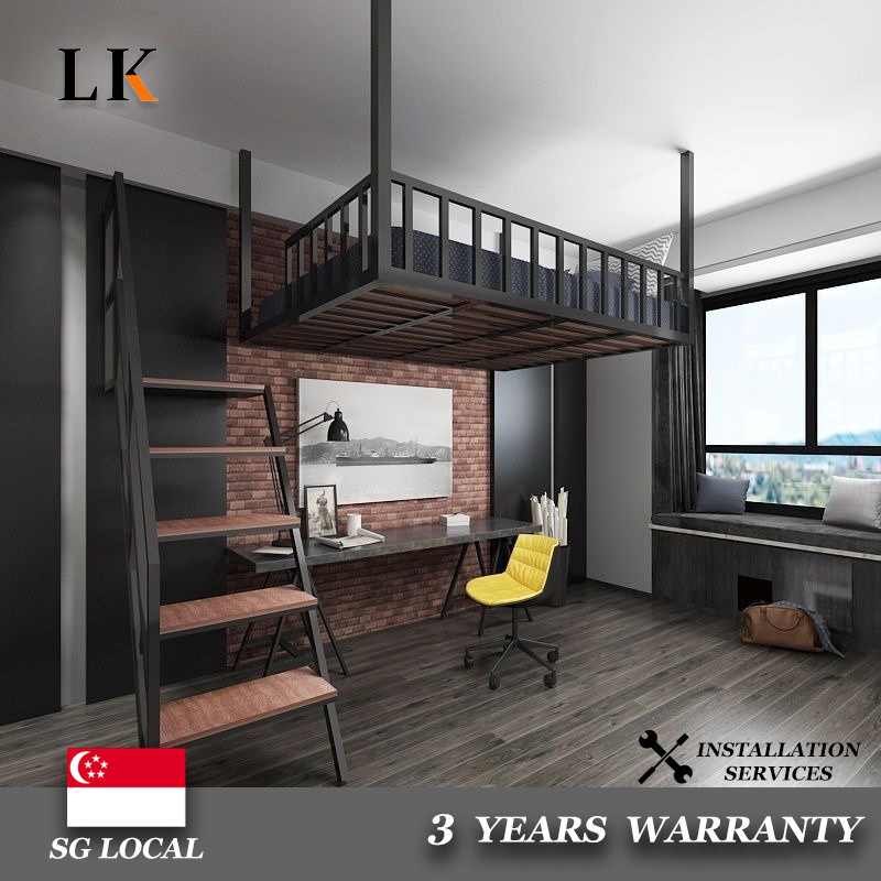 MY9 Provincial Space MY9 LK Loft Elevated Sheet Upper Small Apartment Iron Frame Duplex Second ...