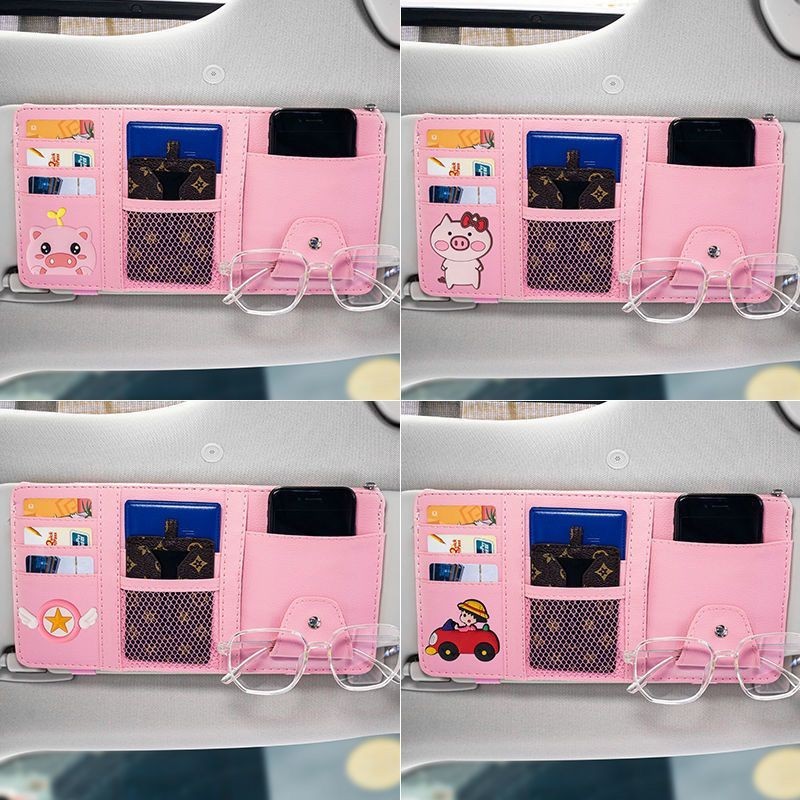 Automotive Sun Louver Storage Multifunctional Car Card Holder Creative ...