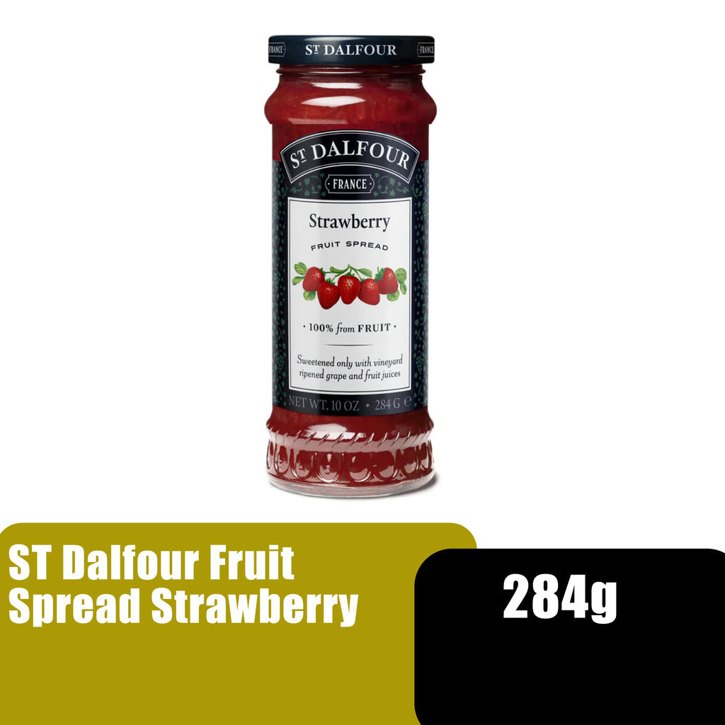 St Dalfour Natural Fruit Spread Strawberry 284g - Jem strawberry roti ...