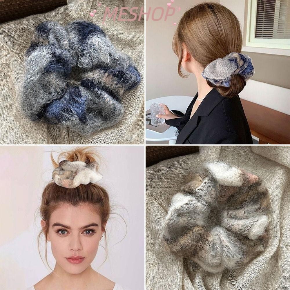 ME-BEAUTY Large Intestine Hair Loop, Elastic Large Hair Circle, Gentle ...