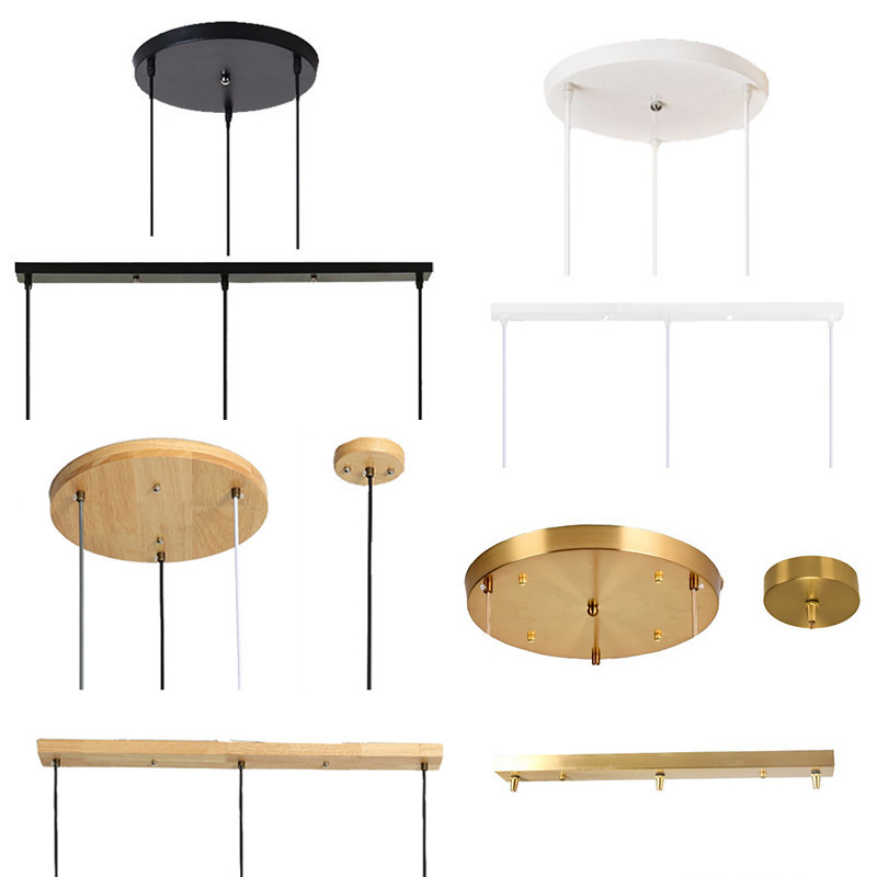 Single Head Three Head Chandelier Base Round Rectangular Ceiling Plate ...