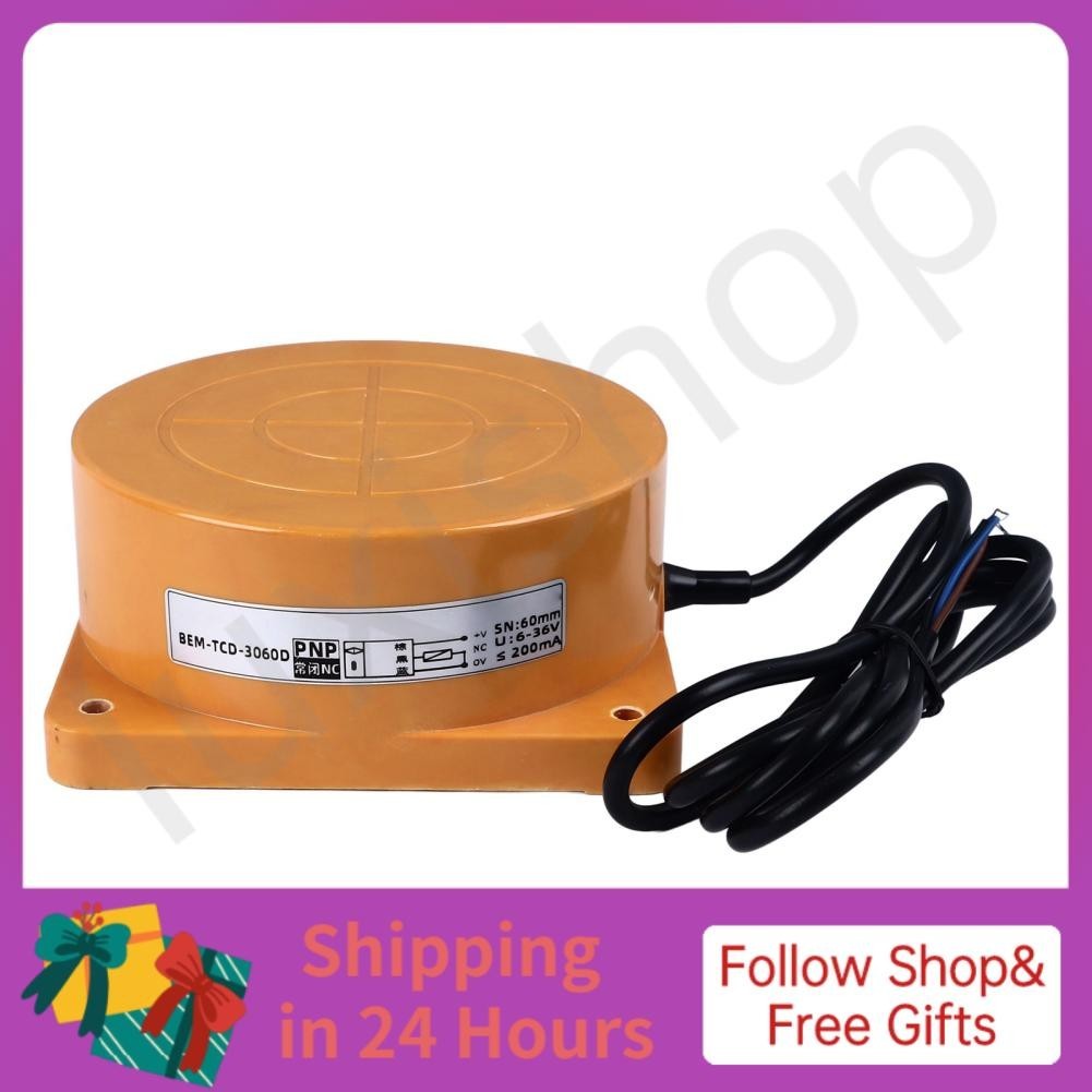 Iuxishop Inductive Proximity Sensor PNP DC 3 Wire Normally Closed 60mm ...