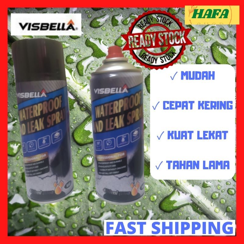 Visbella Waterproof And Leak Spray 450ml / Alat Penampal Kebocoran | Shopee Malaysia