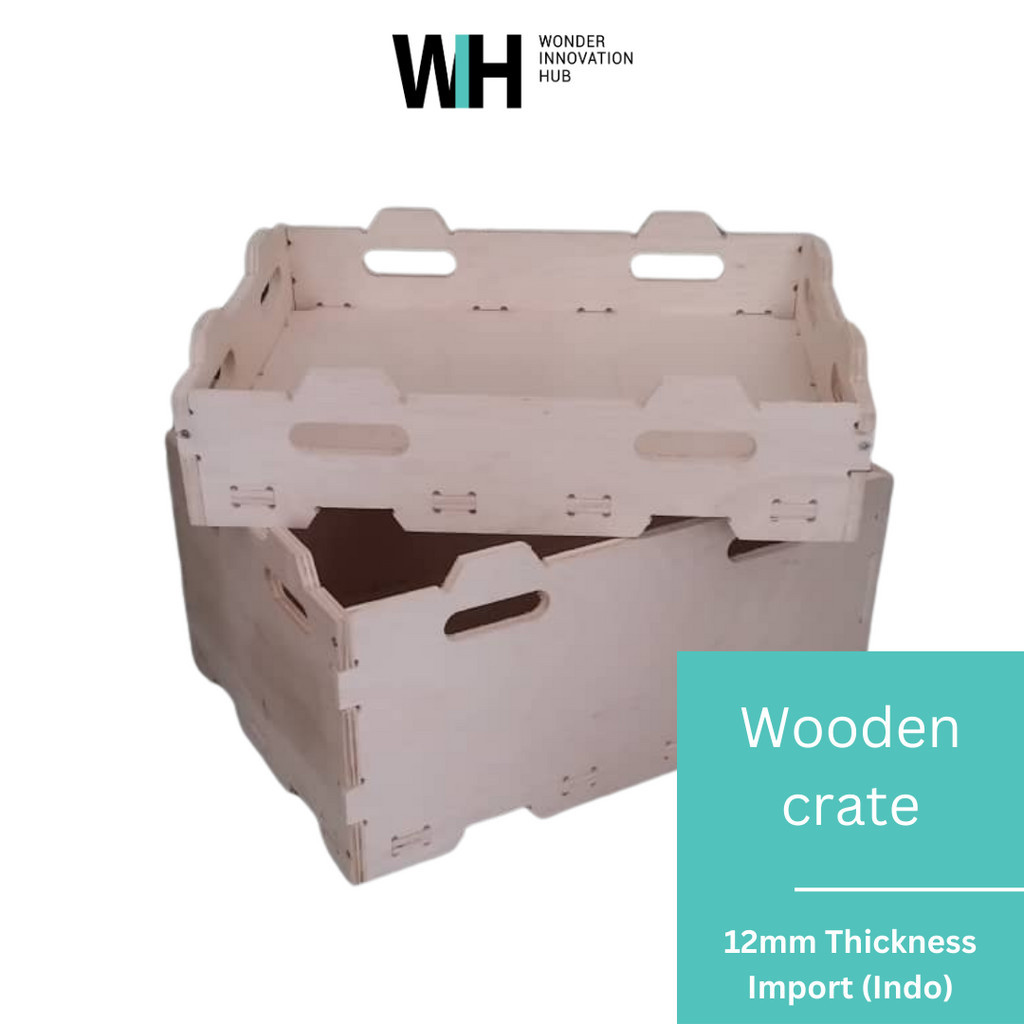 Stackable Wooden Crates And Boxes | Shopee Malaysia