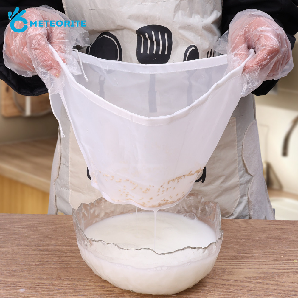 Micron Reusable Nut Milk Bags Nylon Mesh Cheesecloth Bag for Straining ...