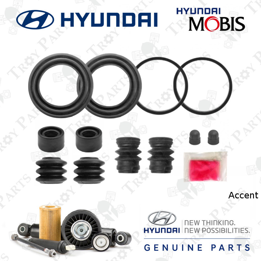 (54mm) Original Hyundai (Front) Disc Brake Caliper Repair Kit (Full ...