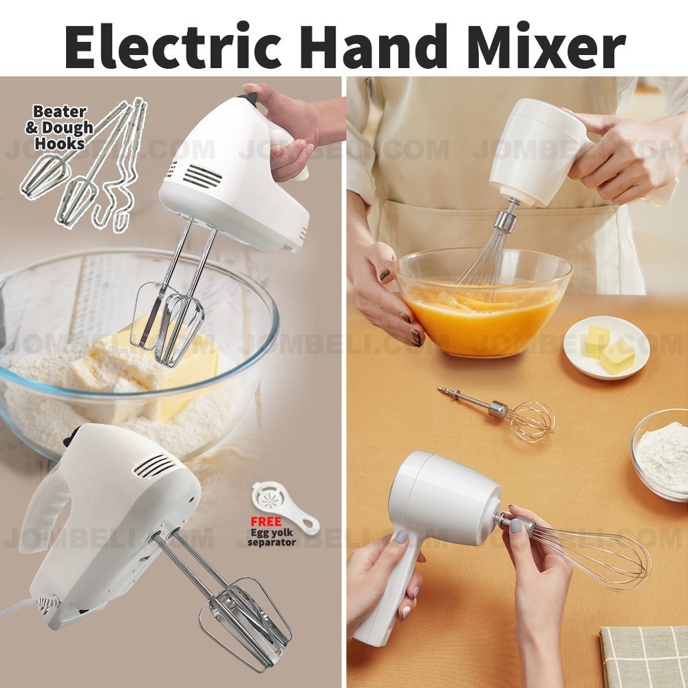 FAST POS Hand Mixer Mixer baking mixer egg beater 7 Speed Portable ...