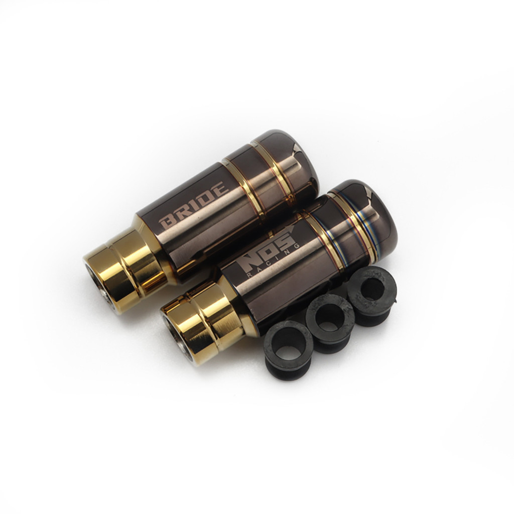 9cm BRIDE NOS Universal Car black gold Gear Shift Knob Aluminum Alloy ...