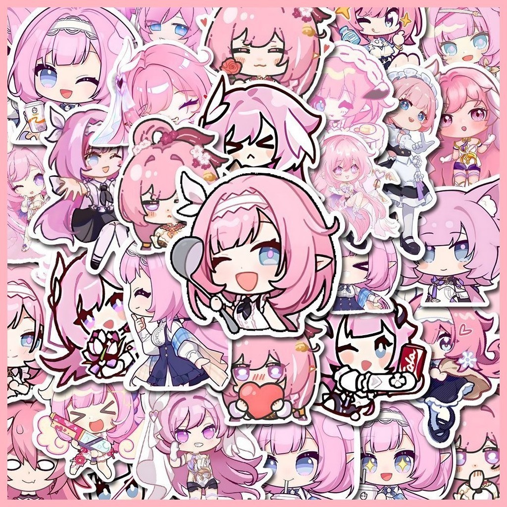 Stickers Honkai Impact 3 (58 Sheets) Elysia Hot-selling Two-dimensional ...