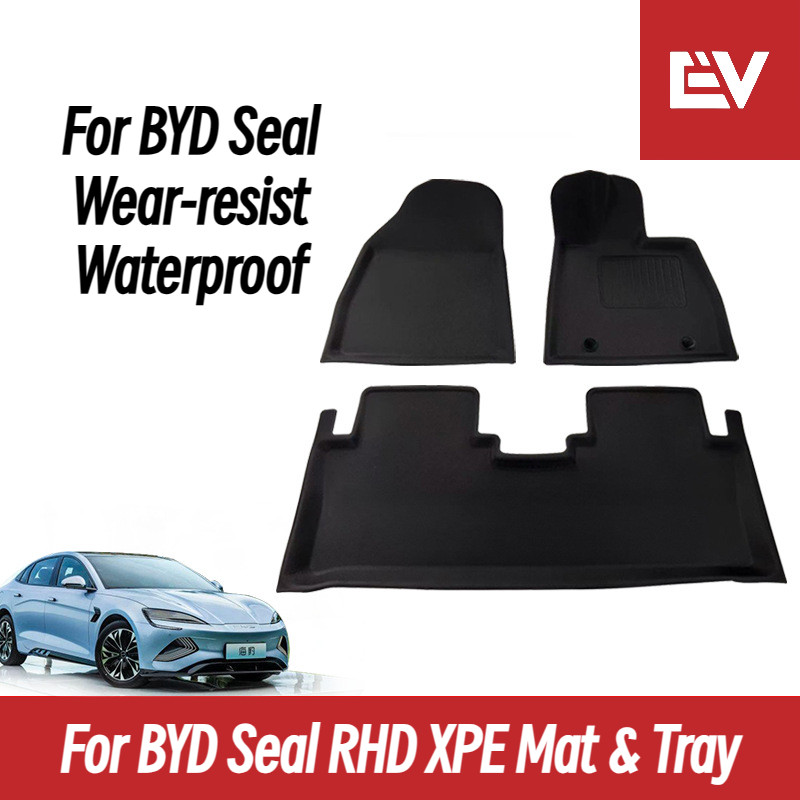 For BYD SEAL RHD/LHD XPE Cabin Mat & Rear Trunk Tray Highend Quality ...