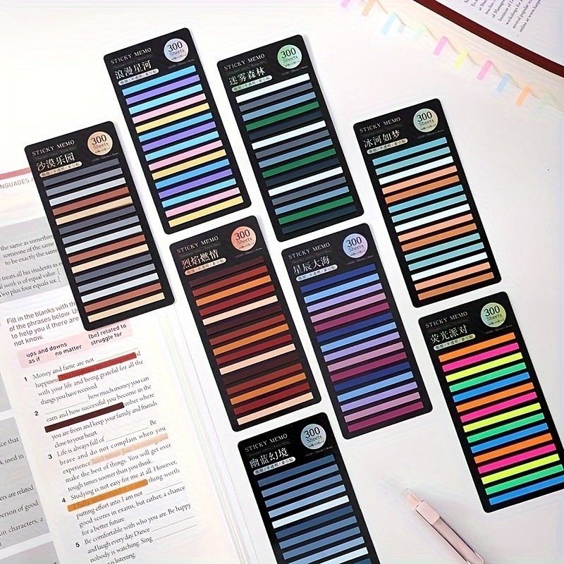 MOHAMM 300 Sheets Translucent Pet Student Stationery Classification ...