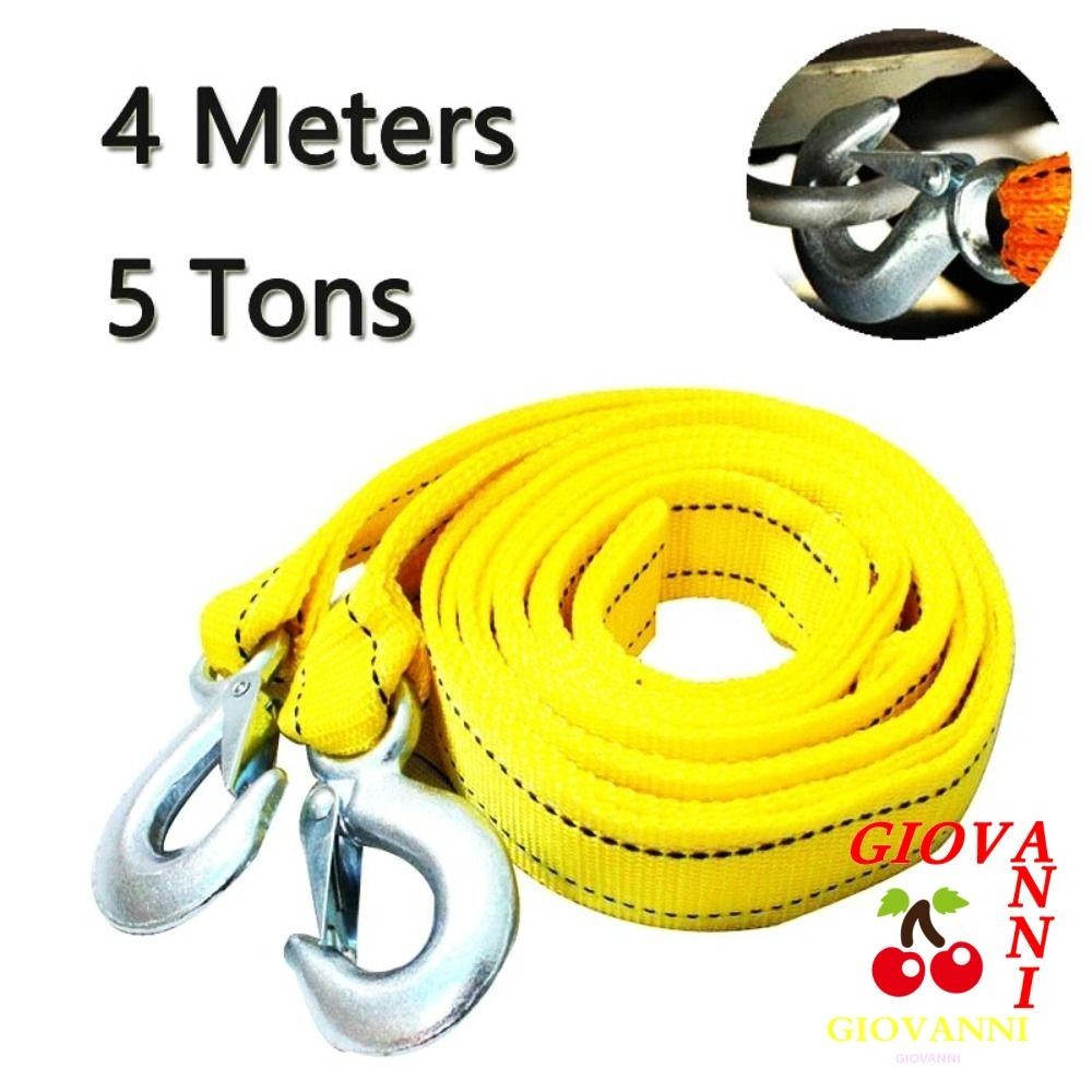 GIOVANNI Car Tow Cable, 3M 4M 3 Ton 5 Ton Trailer Rope, Tow Strap Nylon ...