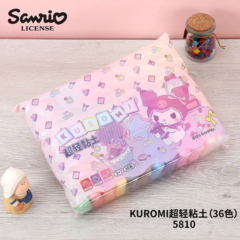 Rubber Clay Toy HelloKitty Genuine Sanrio Kuromi Ultra Light Clay ...