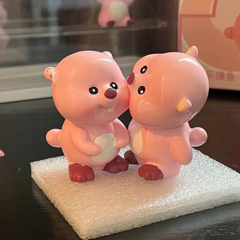 Beaver Cute Ruby Loopy Little Pink Beaver Bite Face Tide Play Doll Hand ...