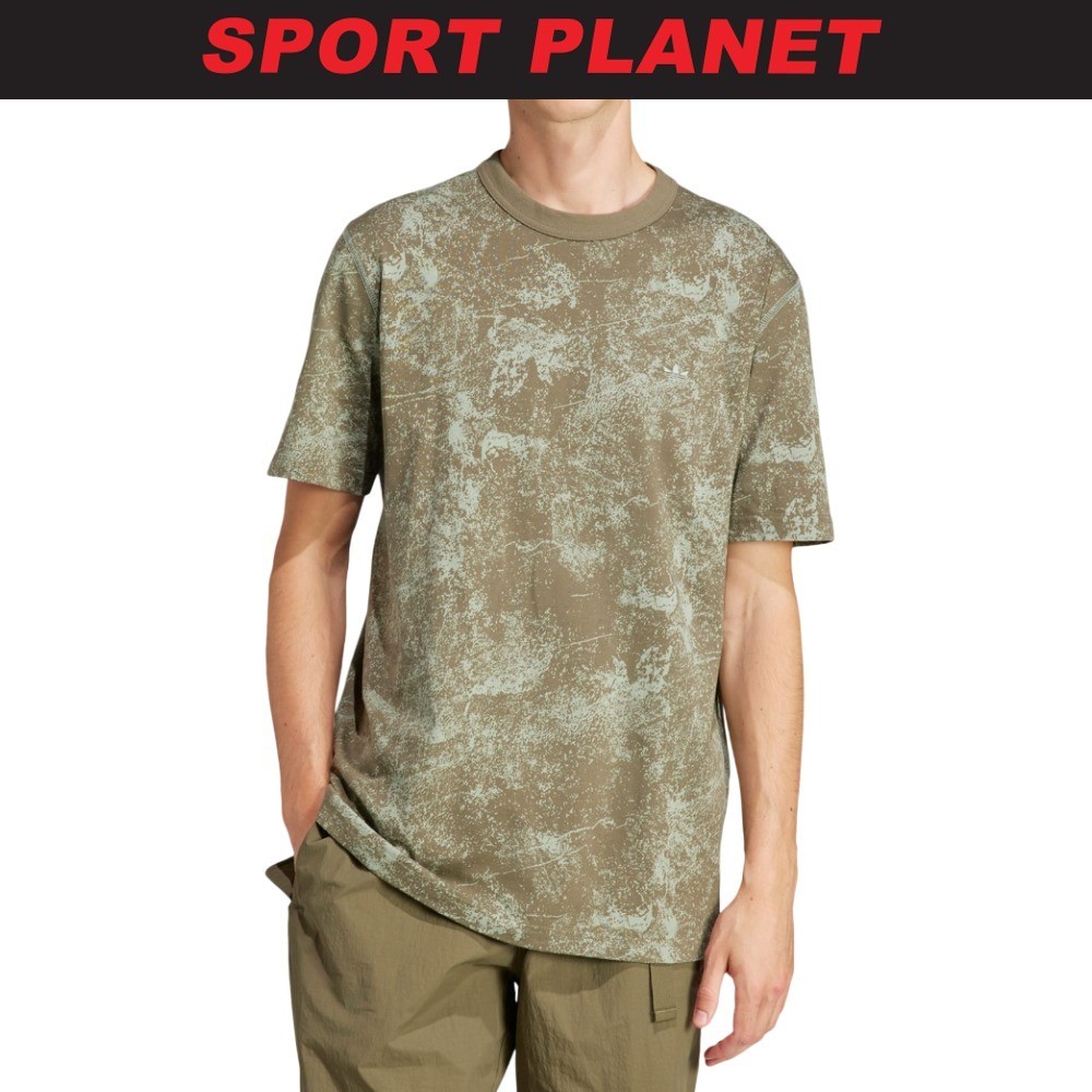 adidas Bunga Men Adventure Allover Print Tee Shirt Baju Lelaki (IL5174 ...