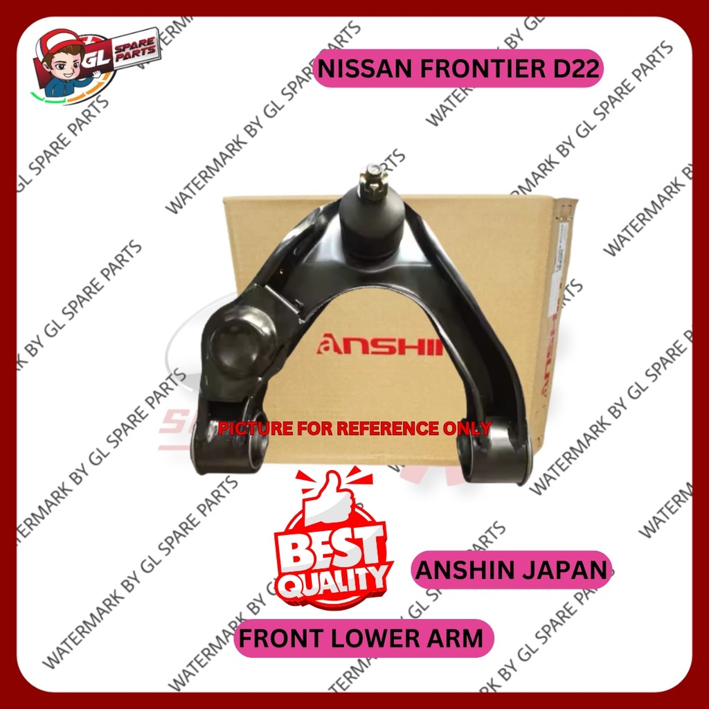 (ANSHIN JAPAN) FRONT LOWER ARM NISSAN FRONTIER D22 (WITH BALL JOINT ...