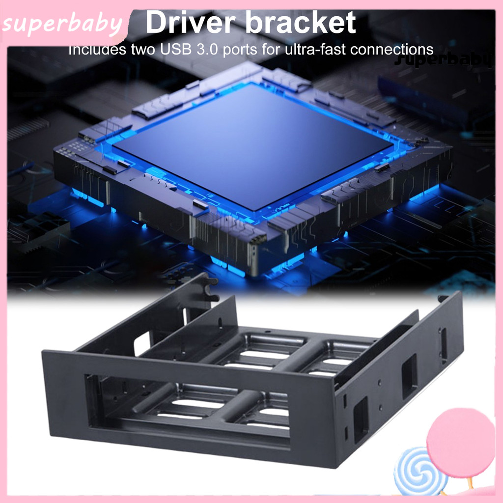 [superbaby.]5.25-inch Drive Bay Adapter with USB 3.0 Ports High-Speed ...