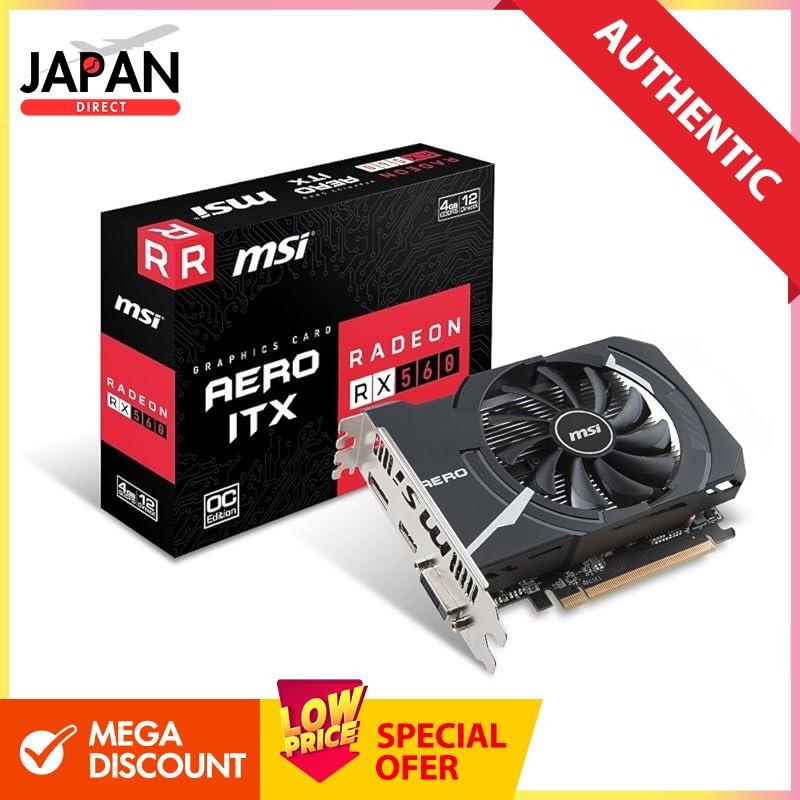 MSI Radeon RX 560 AERO ITX 4G OC Graphics Board VD6359 | Shopee Malaysia