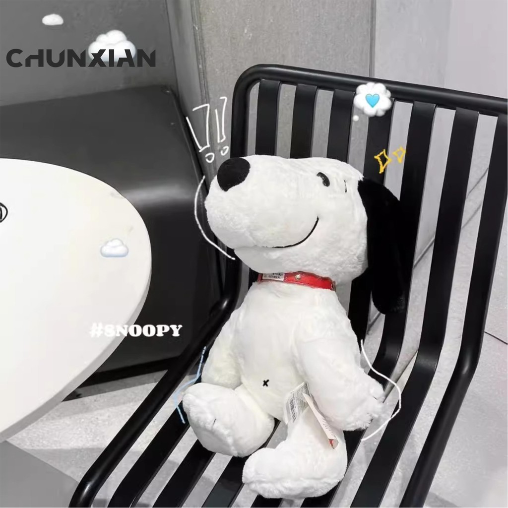 40/60/80cm Soft Cuddly Snoopy Plush Toy Lovely Stuffed Cartoon Anime ...