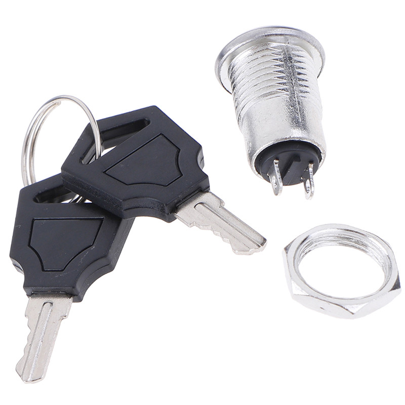 [rangevoyage2] 1pc 12mm Mini Key Switch ON/OFF Lock Switch KS-02 KS02 ...